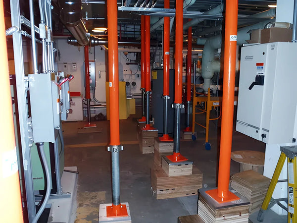 Steel Shore Foundations: Concrete Footings, Base Plates & Mudsills