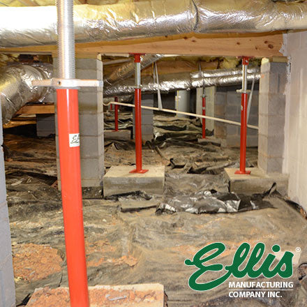 Adjustable Light Duty Steel Shore, Screw Jack | Ellis Manufacturing Co